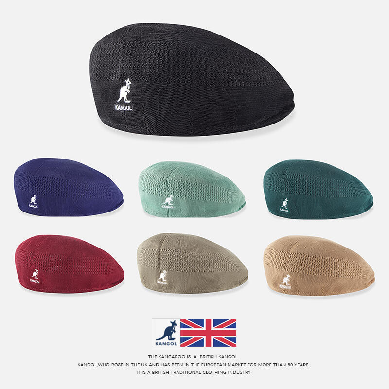 ??迎雙11特惠 85折 兩件免運?-kangol帽子袋鼠貝雷帽女英倫復古黑色反戴秋冬羊毛網眼畫家帽男潮 | 露天市集 | 全台最大的網路購物市集