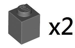 LEGO Dark Bluish Gray Brick 1x1 樂高深灰色 基本積木磚塊 兩個 4211098 | 露天市集 | 全台最大的 ...