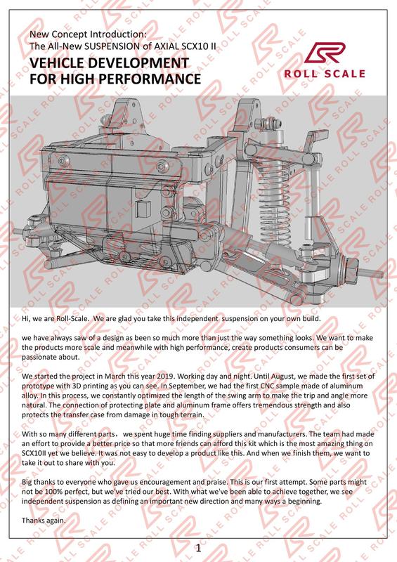 【酷輪坊】Roll Scale RC IFS 獨立前懸吊套件（適用 SCX10 II） | 露天市集 | 全台最大的網路購物市集