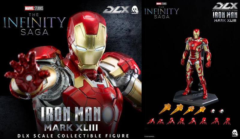 現貨 正版 3A threeA Threezero DLX 鋼鐵人 馬克43 MK43 1/12 | 露天市集 | 全台最大的網路購物市集