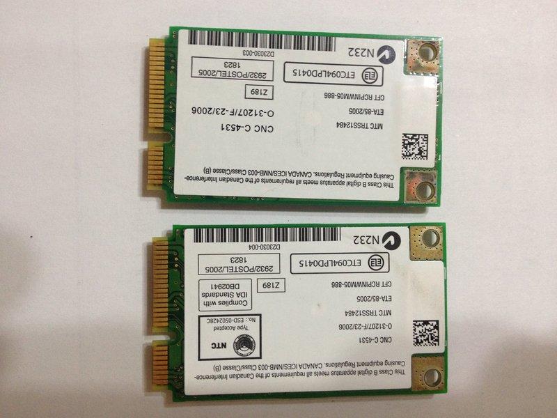 筆電用 INTEL 3945ABG 4965AGN mini WiFi 無線網路卡 802.11abgn | 露天市集 | 全台最大的網路購物市集