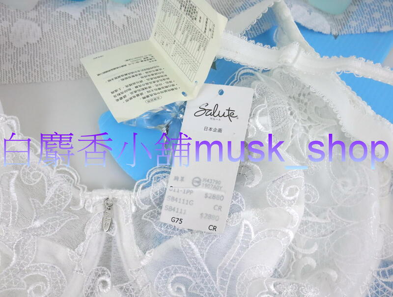尺寸34G=75G-牙白色大美人系列緹花刺繡手捧集中薄蕾絲-SB4111＊白麝香小舖＊全新華歌爾Salute莎露內衣 | 露天市集 | 全台最 ...