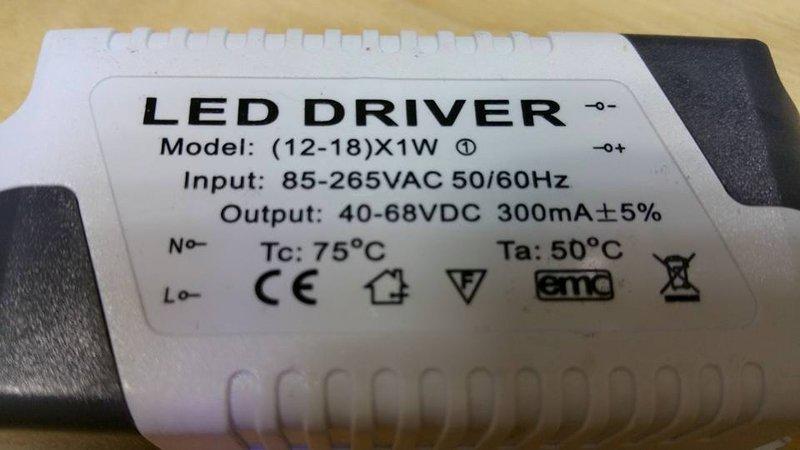 led 12-18w 驅動器.電源.driver.燈具維修材料(全電壓300ma公母頭，端子頭，DC母頭) | 露天市集 | 全台最大的網路購物市集