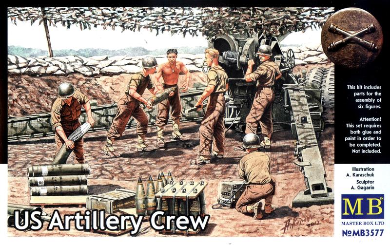 Master Box (MB) 1/35 3577 二戰美軍砲兵人員 (6人型, 適用於長腳湯姆及美軍各型火砲) | 露天市集 | 全台最大的 ...