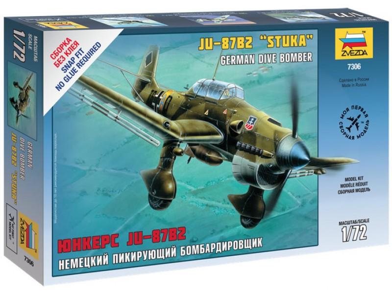 Zvezda 1/72 Junkers Ju 87B-2 'Stuka' (7306) | 露天市集 | 全台最大的網路購物市集