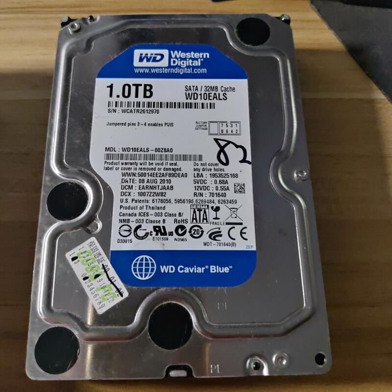 WD，二手硬碟3.5，1T 1TB，WD10EALS-00Z8A0，讓你輕鬆組nas 備份 | 露天市集 | 全台最大的網路購物市集