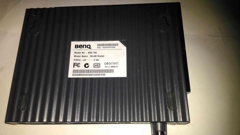 Benq AWL700 無線寬頻路由器 router 802.11g 2.4GHZ /IP 分享器 /HUB(1對4) | 露天市集 | 全台 ...