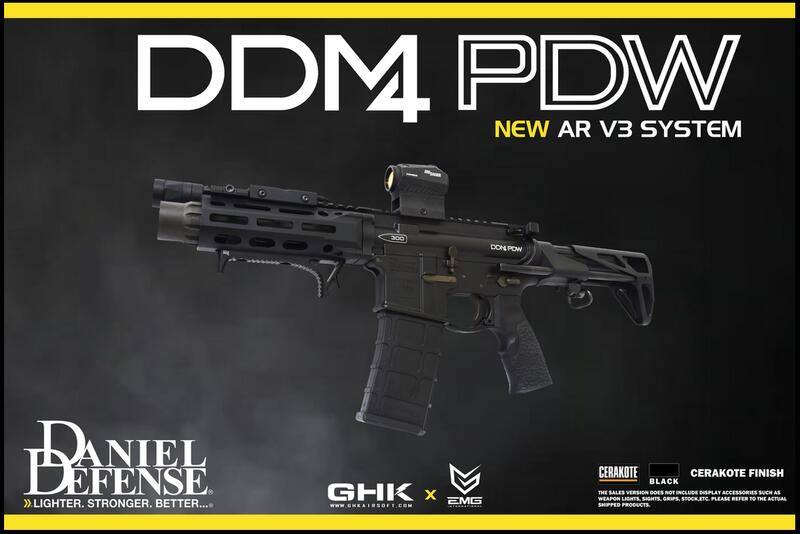 【磐石】GHK DD PDW(V3 system)with custom MD style CQB stock瓦斯衝鋒槍 | 露天市集 | 全 ...