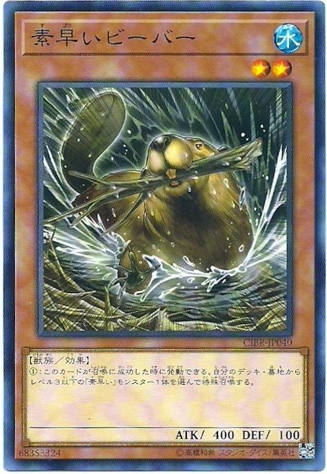 萬隆達* 遊戲王 1002 CIBR-JP040 迅捷河狸 (普卡) *損卡/微壓傷 | 露天市集 | 全台最大的網路購物市集