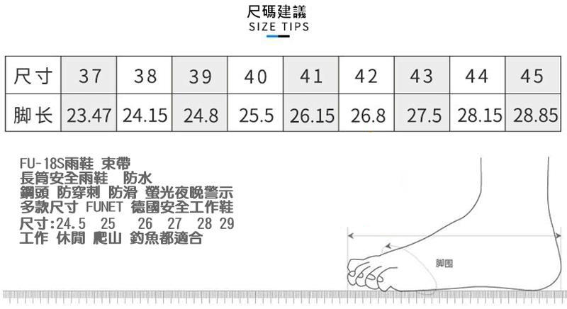 【血拼死鬥】FUNET FU-18S 安全雨鞋(鋼頭+防穿刺) 工作鞋/雨鞋 | 露天市集 | 全台最大的網路購物市集