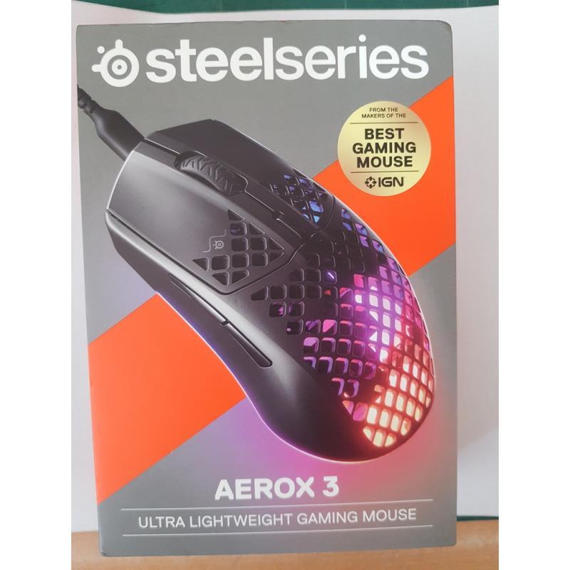 【台灣現貨】Steelseries 賽睿 Aerox 3 有線 電競滑鼠 -62599 | 露天市集 | 全台最大的網路購物市集