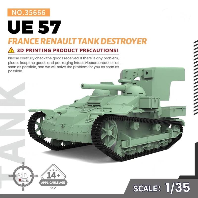 法國 雷諾 UE57 坦克殲擊車 3D列印 1/35 1/48 1/72 1/87 1/144 | 露天市集 | 全台最大的網路購物市集