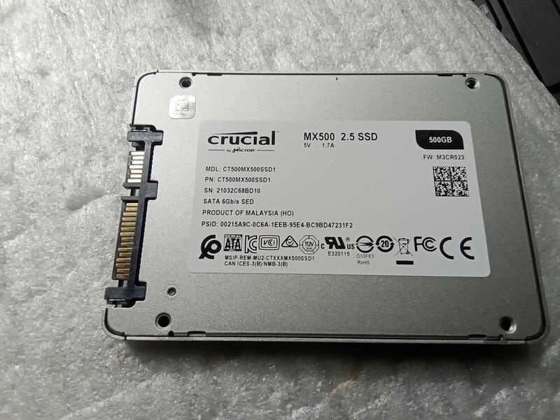 美光CTX500MX500SSD1 500.1G SSD 固態硬 碟 時數少 | 露天市集 | 全台最大的網路購物市集