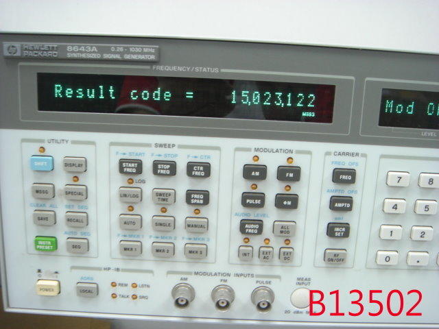 【全冠】HP/AGILENT 8643A 0.26KHZ~1030MHZ 射頻訊號產生器 合成訊號產生器 (B13502 | 露天市集 | 全 ...