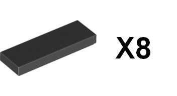 缺貨LEGO樂高平板 63864 4558170 黑色 Black Tile 1x3 (8個) C07 H34 | 露天市集 | 全台最大的 ...