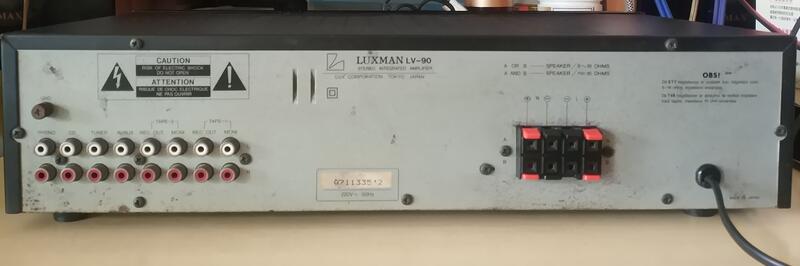 日本LUXMAN LV-90 高級綜合擴大機 日本製(請詳閱內容) | 露天市集 | 全台最大的網路購物市集
