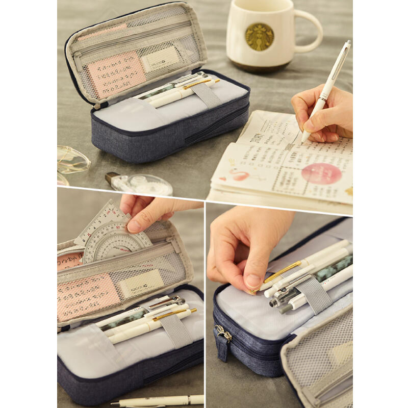 直立鉛筆盒 摺疊鉛筆盒 599免運台灣現貨 大容量筆袋 雙層收納 文具盒 學生文具美術筆盒 魔法巷 | 露天市集 | 全台最大的網路購物市集