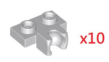 【磚樂】10個一組LEGO樂高14704 6043656 Plate 1x2 Receptacle 淺灰色薄板球狀接座 | 露天市集 | 全台 ...
