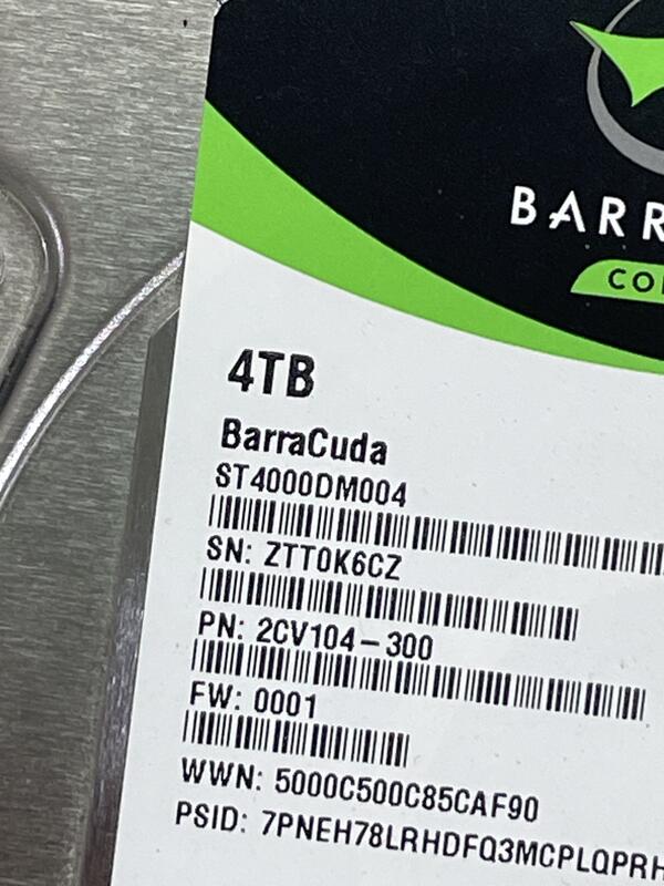 希捷 Seagate BarraCuda 4T 4TB SATA3 5400轉 256MB 效能型 桌上型 PC 硬碟 | 露天市集 | 全台 ...