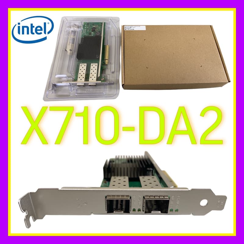 全新 Intel X710-DA2 X710DA2BLK 10G SFP+ PCie3.0 雙埠光纖伺服器網卡 | 露天市集 | 全台最大的 ...