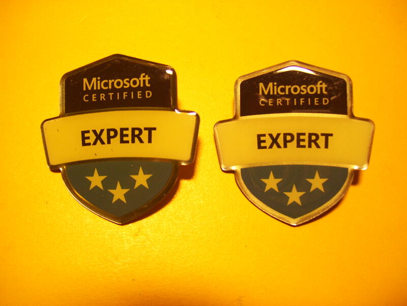 *興仔賣場* Microsoft certified EXPERT 認證專家徽章2個+1個(贈品) | 露天市集 | 全台最大的網路購物市集