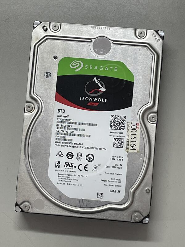希捷 Seagate IronWolf 6T 6TB ST6000VN0033 SATA3 128MB 瑕疵 硬碟 | 露天市集 | 全台最大 ...