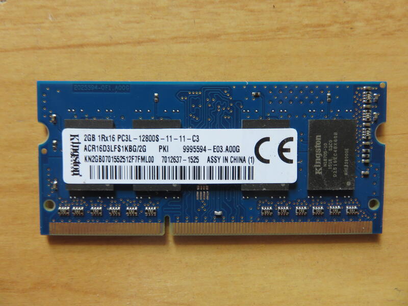 D.筆記型電腦記憶體-終身保固 金士頓 Kingston DDR3 2G ACR16D3LFS1KBG/2G直購價90 | 露天市集 | 全台 ...