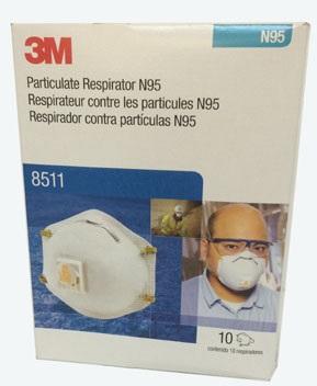 @安全防護@ 3M-8511防塵口罩 3M 8511 氣閥式口罩 MASK 3M-8511 指定用防輻射 10枚/盒 | 露天市集 | 全台最 ...