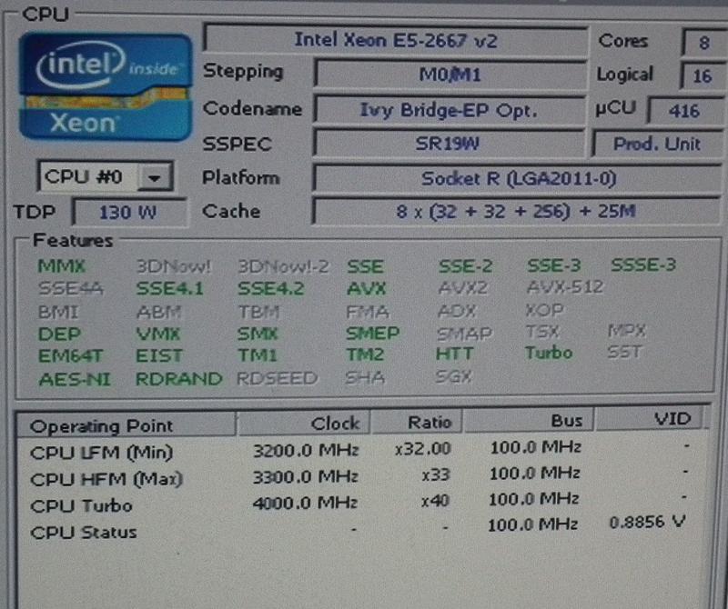 正式版XEON E5-2667 V2 CPU X79八核心LGA2011 8核心 SR19W I7 2660 2650 | 露天市集 | 全台 ...