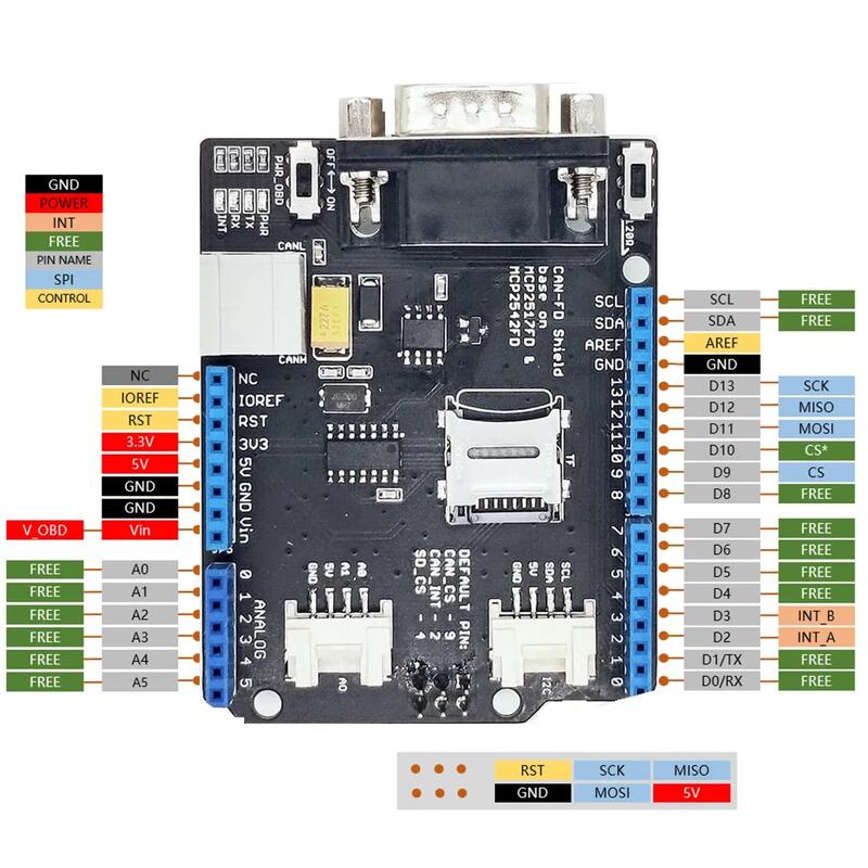 【微控】含稅附發票、Arduino CAN FD Shield、MCP2517FD | 露天市集 | 全台最大的網路購物市集