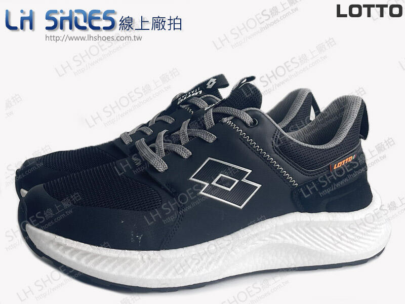LH Shoes線上廠拍LOTTO黑/白彈力分子跑鞋、慢跑、運動鞋(5210)【滿千免運費】 | 露天市集 | 全台最大的網路購物市集