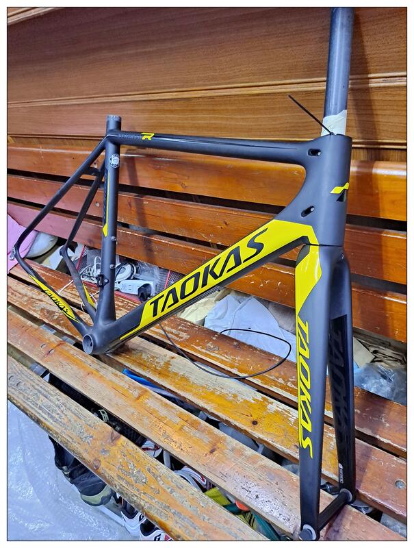 CS~千祥 道卡斯-TAOKAS STRIKER R 碳纖維公路車架組 (黑黃) | 露天市集 | 全台最大的網路購物市集