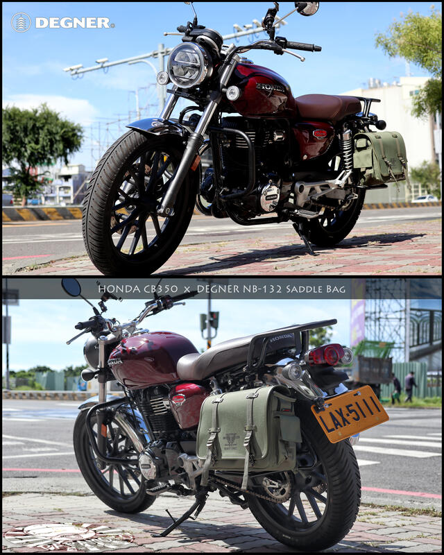 【趴趴騎士】 DEGNER NB-132 軍綠 馬鞍包 12公升 (馬鞍袋 行李袋 哈雷 印地安 美式 凱旋 W800 | 露天市集 | 全台最大的網路購物市集