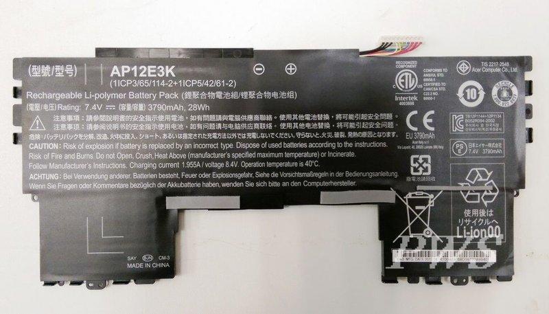 ☆【全新 宏碁 ACER 原廠電池】☆Aspire S7 S7-191 AP12E3K 原廠全新 內建式 | 露天市集 | 全台最大的網路購物市集