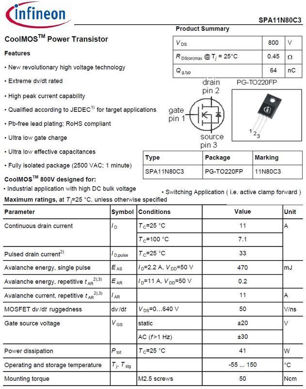 【洋將】全新正品 11N80C3 11N80 11A/800V 場效應電晶體 N-CH PG-TO220 $A | 露天市集 | 全台最大的 ...
