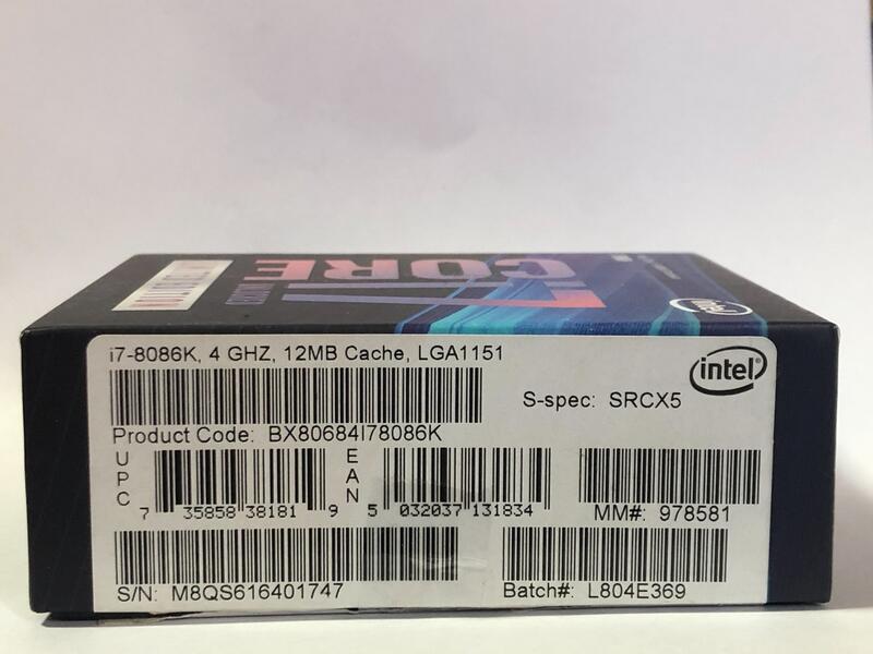 二手Intel 9代 CPU I9-9900K I7-9700K 8代 I7-8700K 限定版 I7-8086K 超頻 | 露天市集 | 全 ...