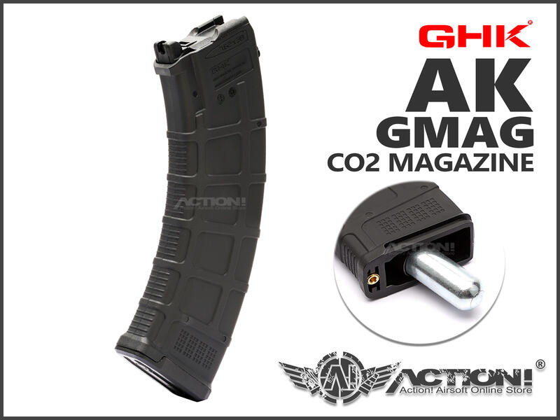 【Action!】現貨）GHK 新版輕量化 AK GMAG 40發 CO2 彈匣 (黑) AKM AK74 GBB | 露天市集 | 全台最大 ...