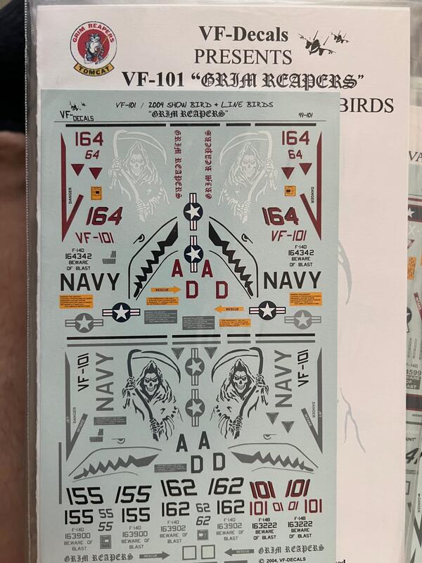 （現貨）代友出售 VF DECALS 1/48 F-14A VF-101 水貼 | 露天市集 | 全台最大的網路購物市集