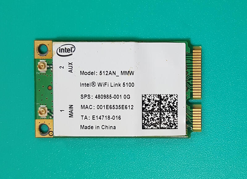 筆電無線網卡【intel WiFi Link 5100 】【 intel 3945】mini PCIe (二手良品) | 露天市集 | 全台最 ...