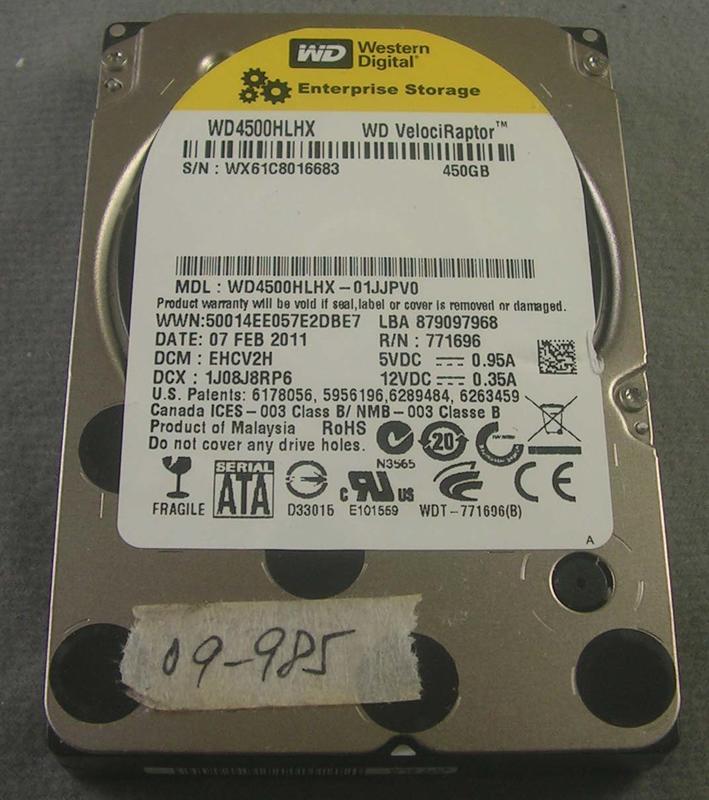 《福和硬碟》2.5" SATA WD4500HLHX 450G 萬轉迅猛龍 伺服器硬碟 幾近全新 | 露天市集 | 全台最大的網路購物市集