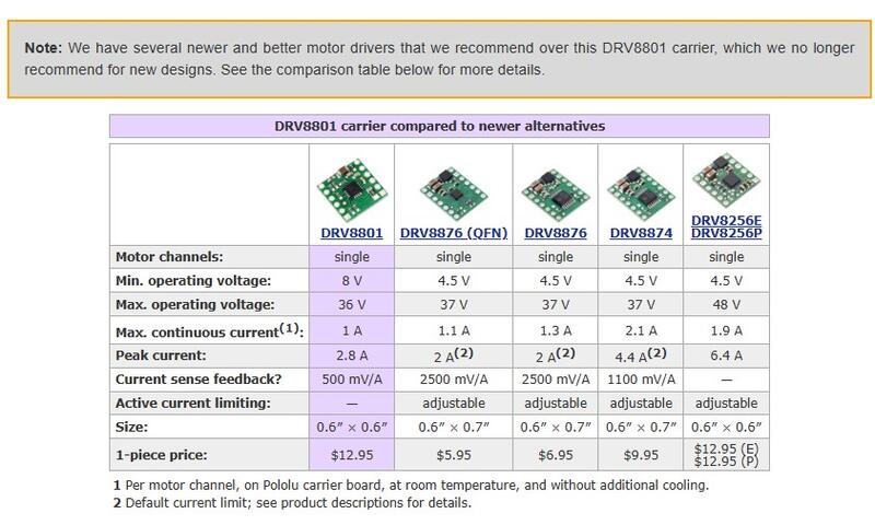《德源》含稅PI2136，Pololu原廠 DRV8801單刷直流電機驅動Single Brushed DC Motor | 露天市集 | 全台最大的網路購物市集