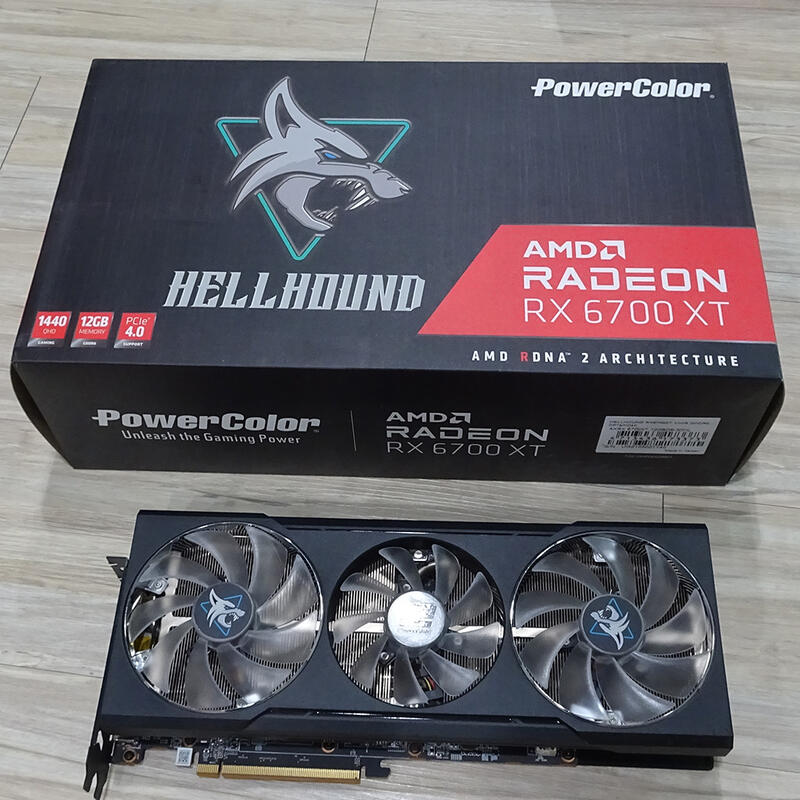 【二手現貨】撼訊RX 6700 XT Hellhound LED 12G GDDR6 192bit 顯示卡 | 露天市集 | 全台最大的網路購物市集