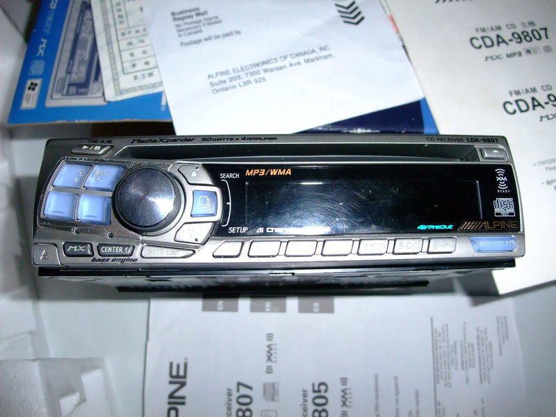 ALPINE CDA 9807 零件機 啞巴機 | 露天市集 | 全台最大的網路購物市集