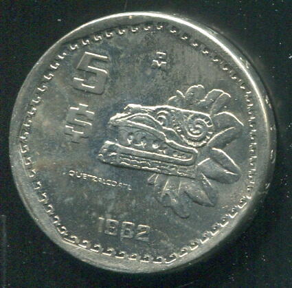 【錢幣】Mexico(墨西哥),5 Peso,K485,1982 #206576 ,品相全新UNC | 露天市集 | 全台最大的網路購物市集