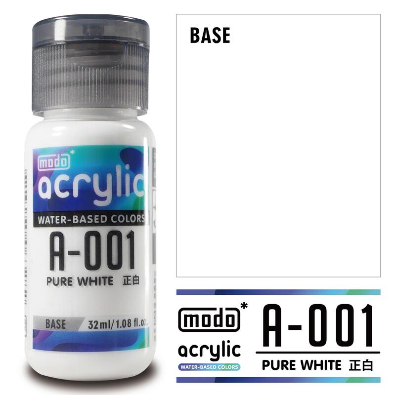 【喵喵模型坊】MODO摩多製漆 水性漆 A系列 32ml A-001正白色 A064深灰 | 露天市集 | 全台最大的網路購物市集
