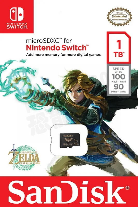 任天堂 SWITCH NS SANDISK TF 1T 1TB MICROSD 薩爾達傳說 王國之淚 記憶卡 台灣公司貨 | 露天市集 | 全台最大的網路購物市集