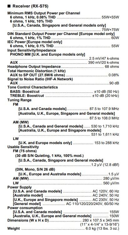 Yamaha RX-S75 微型擴大機 | 露天市集 | 全台最大的網路購物市集