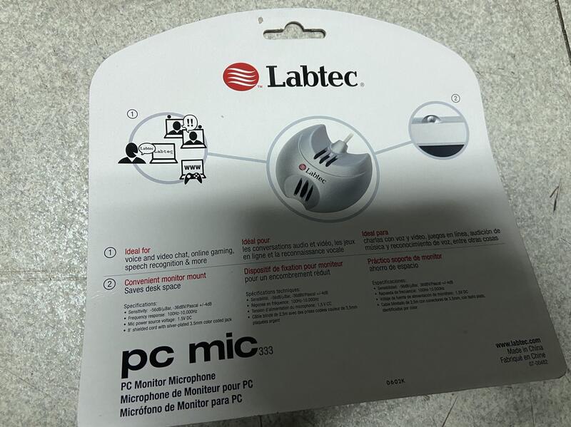 【幸福七號倉】 Labtec PC MIC 333 PC 監聽麥克風 | 露天市集 | 全台最大的網路購物市集