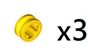 LEGO Yellow 1/2 Axle Bush 樂高黃色 十字軸套 3個 4239601 | 露天市集 | 全台最大的網路購物市集