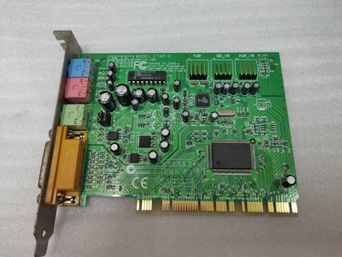 【電腦零件補給站】創新未來 Creative Labs CT4810（晶片﹕CT5880）PCI 介面音效卡 | 露天市集 | 全台最大的網路購物市集